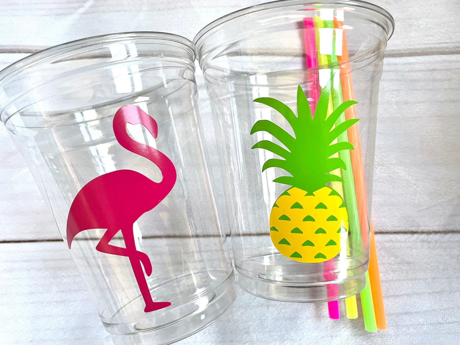 Luau Party Cups – Tropical Summer Decorations, 16oz - Etsy
