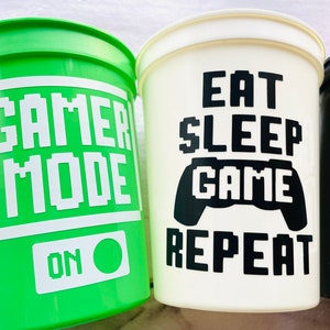 Gaming Party Cups, Reusable Stadium Cups, Gamer Favors - Etsy