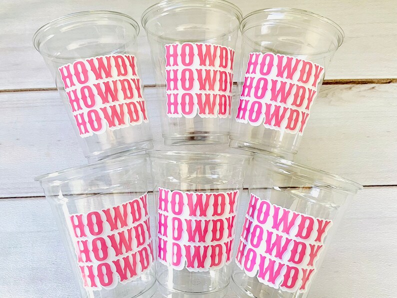 Cowgirl Party Cups, Howdy Birthday, Rodeo Decorations - Etsy