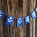 Nautical Party Banner Nautical Baby Shower Decorations Ahoy - Etsy