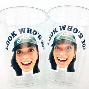 30th Birthday Custom Plastic Cups, Personalized Party Cups ...