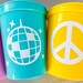 70s Party Cups 70's Birthday Cups Two Groovy Party Cups - Etsy