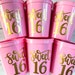 Sweet 16 Party Cups Reusable 16oz Stadium Cups Sweet 16 Favors - Etsy