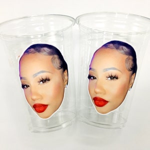 Personalized Photo Birthday Cups, Custom Cups With Face, Face Photo ...