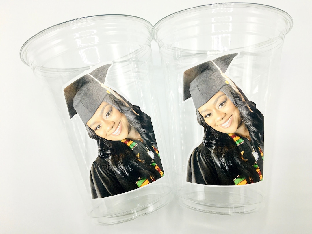 Personalized Graduation Photo Cups, Custom Graduation Face, Any Photo ...