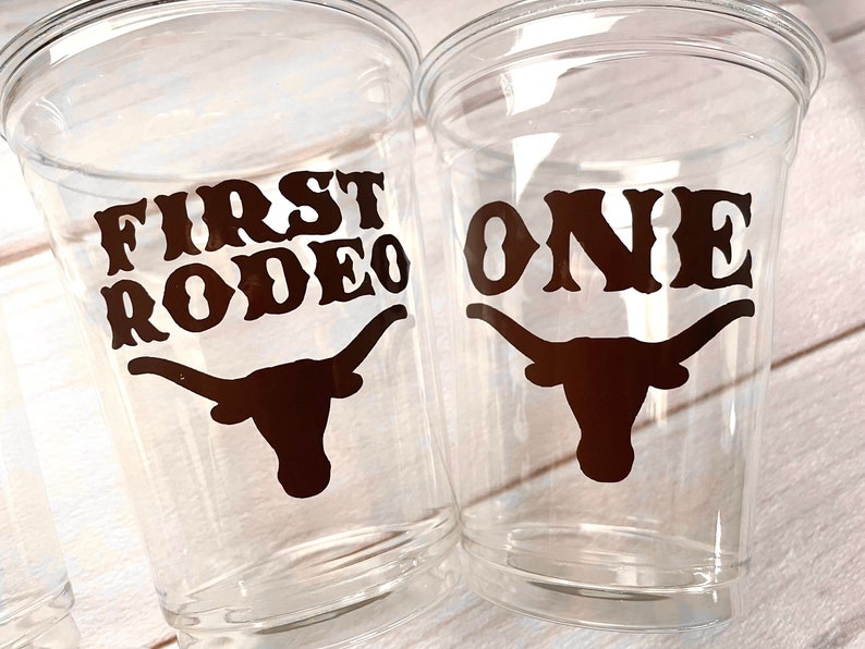 First Rodeo Birthday, First Rodeo Party Cups, Cowboy Party, Cowboy ...