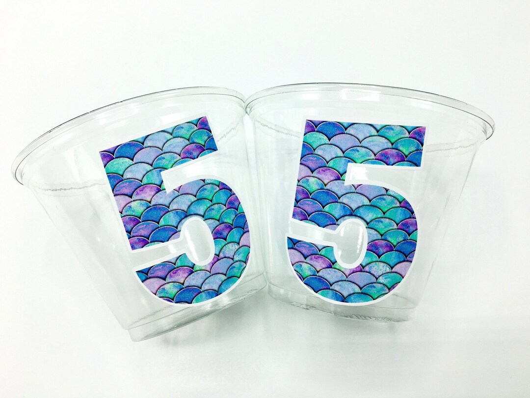 Mermaid Party Cups – Under the Sea Birthday Decorations - Etsy