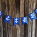 Nautical Party Banner Nautical Baby Shower Decorations Ahoy - Etsy