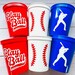 Baseball Party Cups Reusable 16oz Stadium Cups Baseball Favors - Etsy