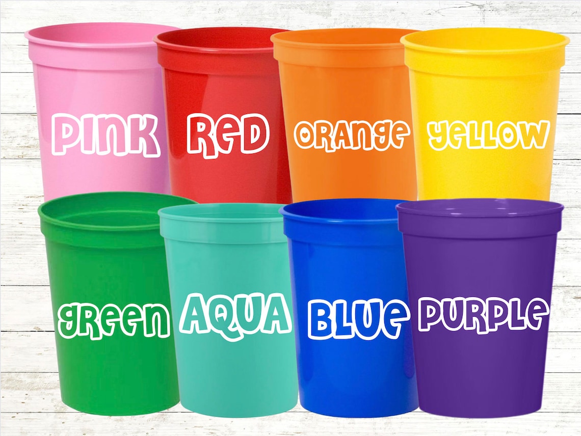 Pre-school Graduation Cups, Party Favors, Reusable 16 Fl Oz Stadium ...