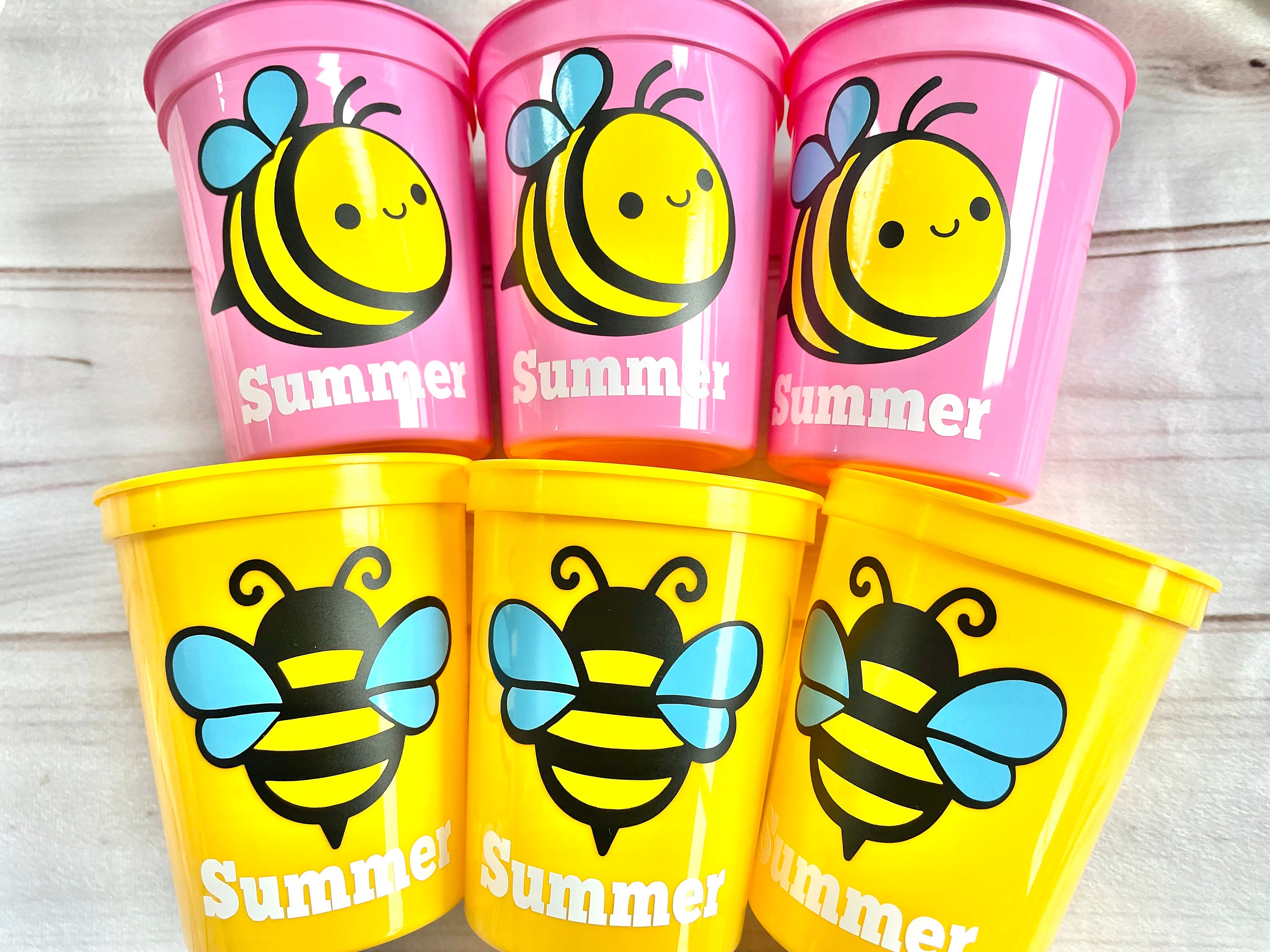 Bumble Bee Party Cups, 16oz Stadium Cups - Etsy