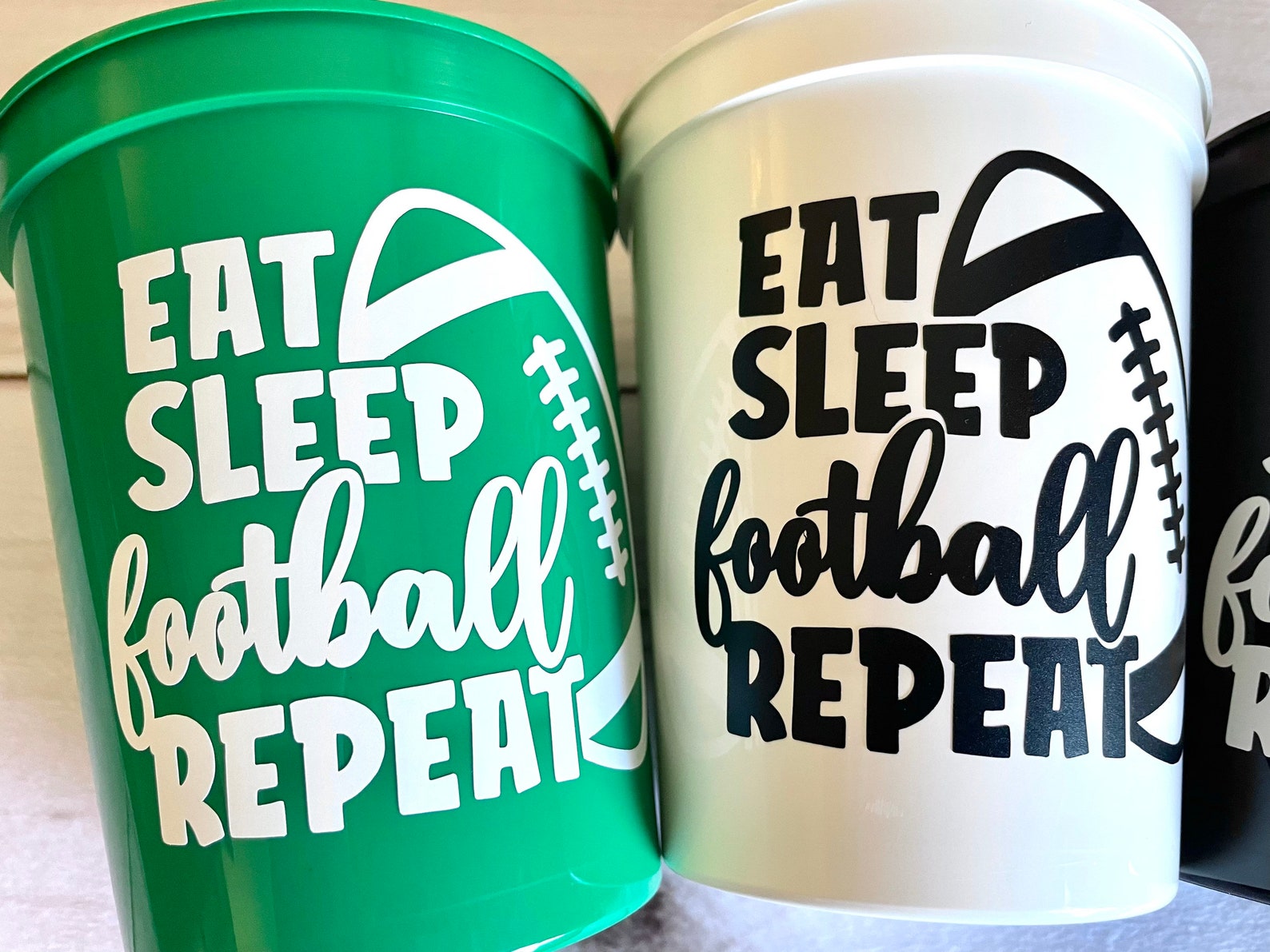 Football Party Cups Reusable 16oz Stadium Cups Football Favors - Etsy