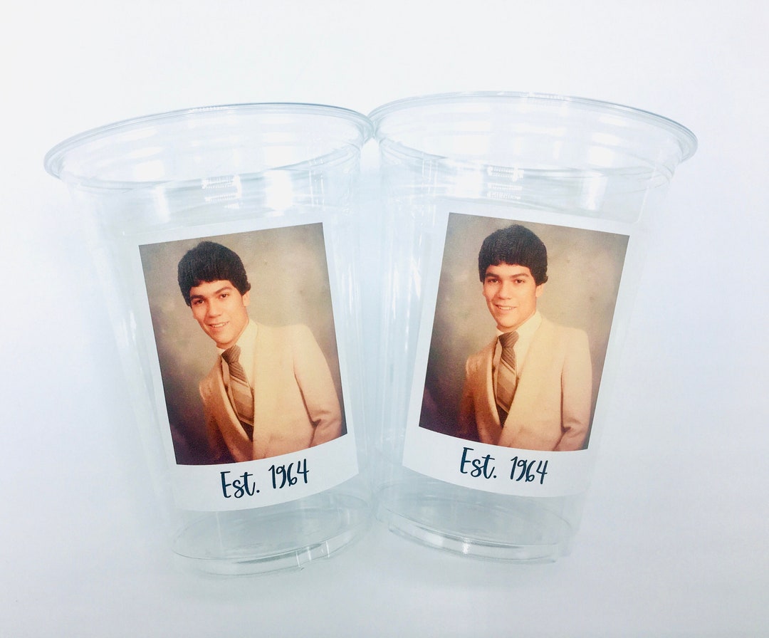 Custom Plastic Cups, Personalized Party Cups, Personalized 60th ...