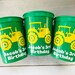 Tractor Party Cups, Farm Birthday Decorations - Reusable 16oz Stadium ...
