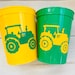 Tractor Party Cups, Farm Birthday Decorations - Reusable 16oz Stadium ...