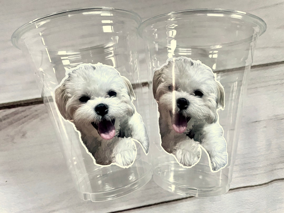 Personalized Photo Birthday Cups, Custom Cups With Face, Pet Photo Cups ...