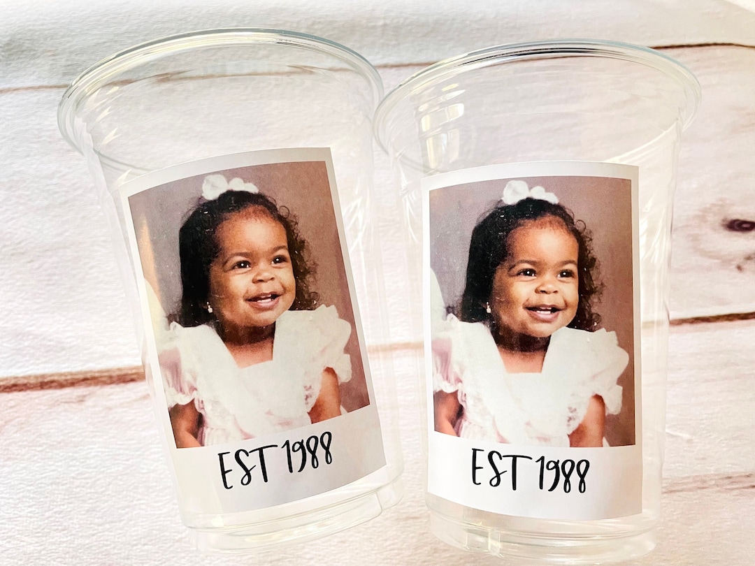 Custom Plastic Cups, Personalized Party Cups, Create Your Own Text ...