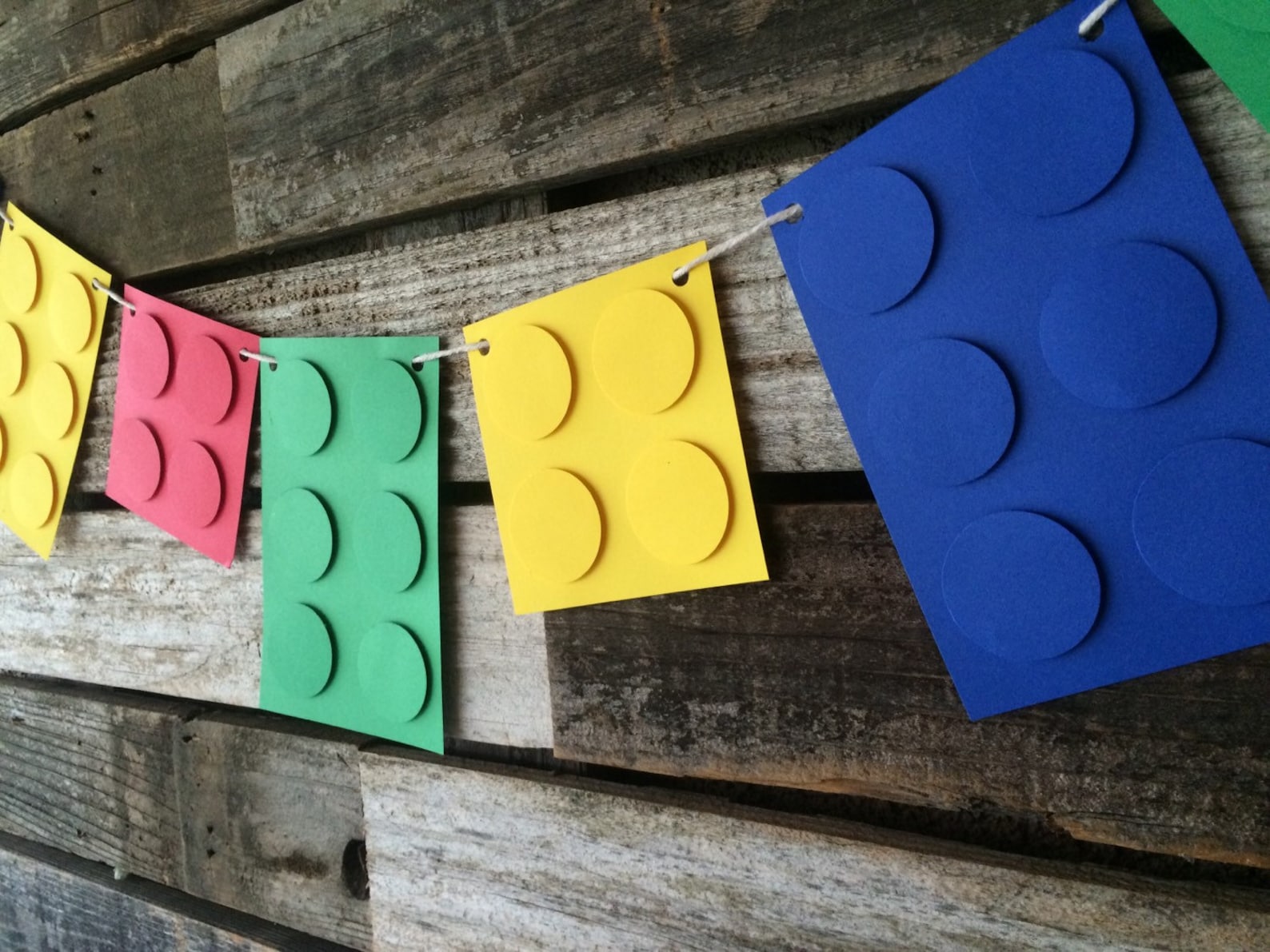 Building Block Party Garland - Building Block Garland Building Block ...