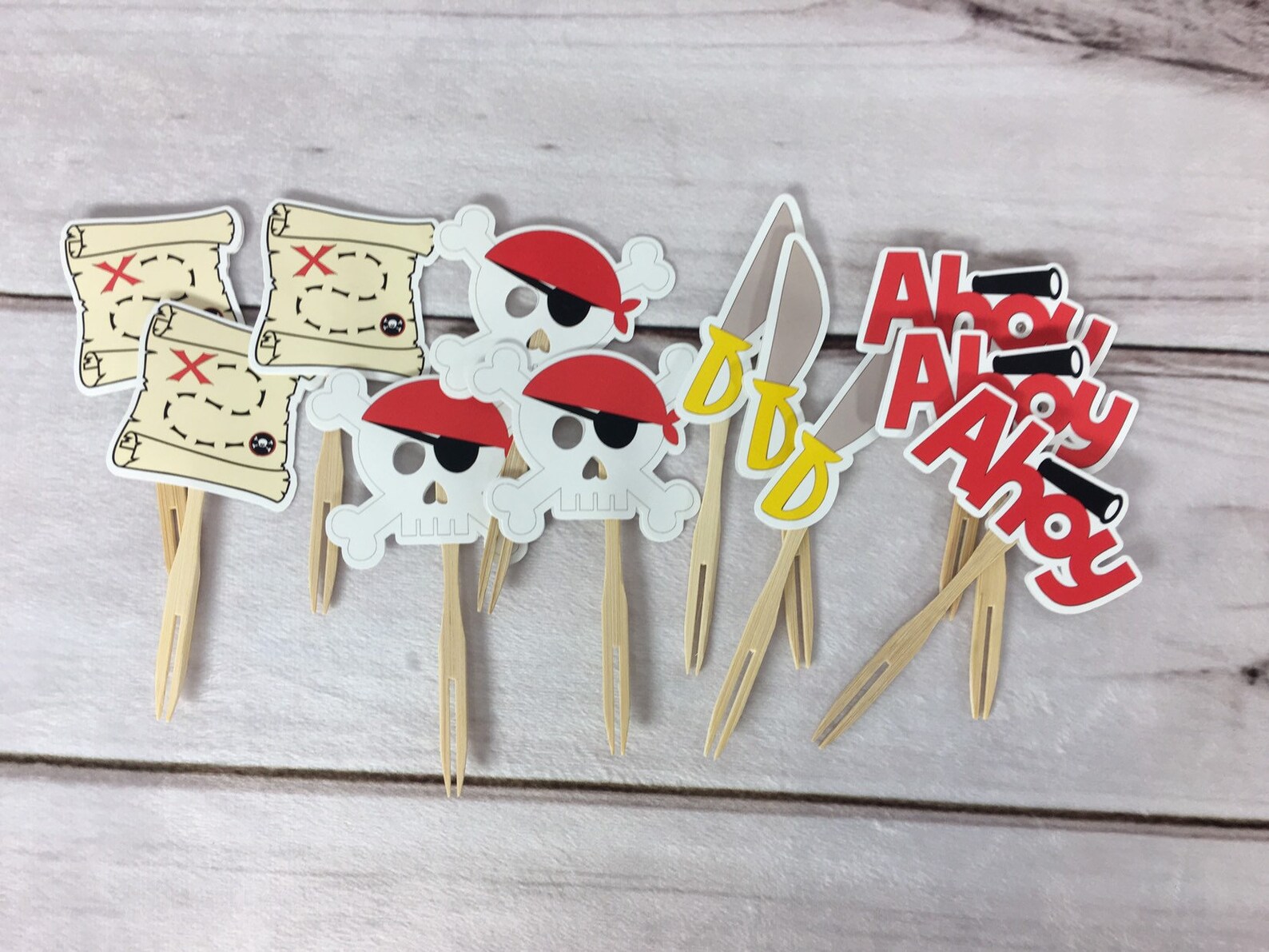 Pirate Party Cupcake Toppers Pirate Cupcake Toppers Pirate | Etsy