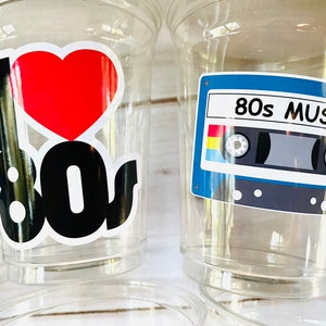 80s Party Cups - 80s Party Decorations, I Love the 80s Party Cups, 80s ...