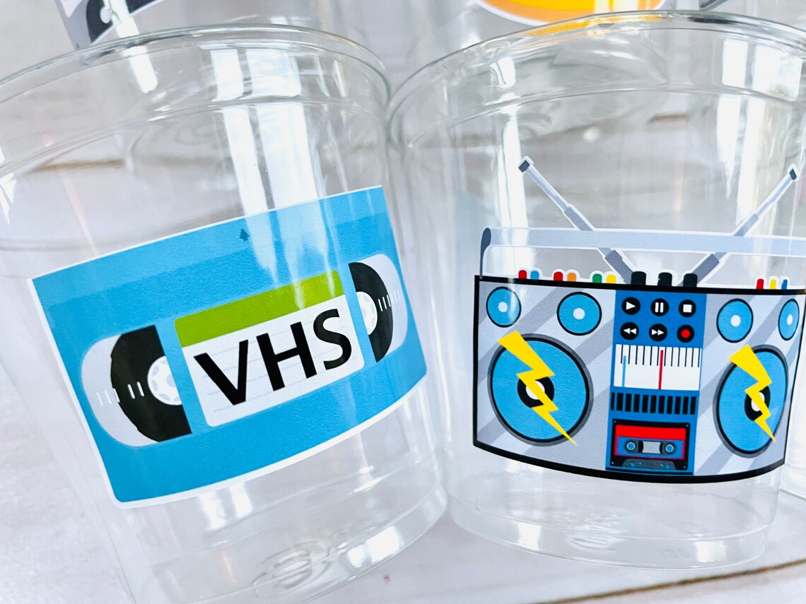 80s Party Cups 80s Party Decorations I Love the 80s Party - Etsy