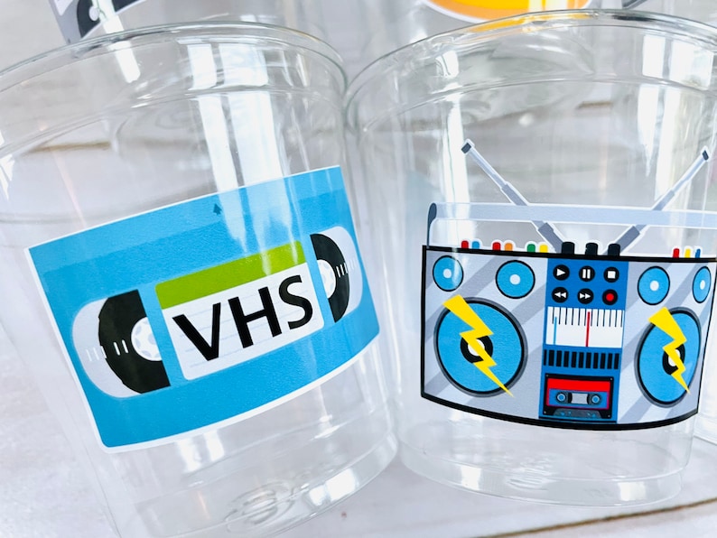 80s Party Cups 80s Party Decorations I Love the 80s Party - Etsy