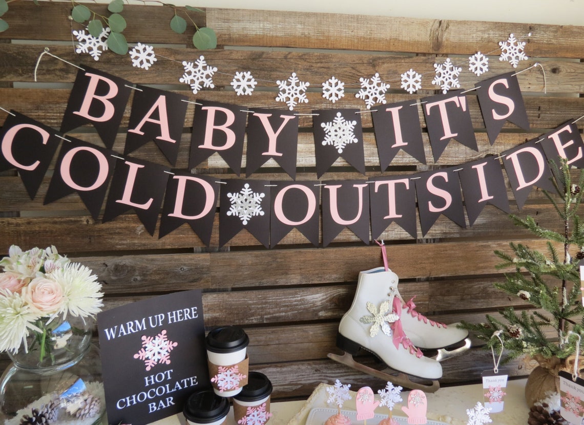 Baby Its Cold Outside Baby Shower Decorations Winter Party - Etsy