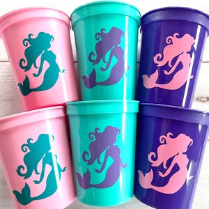 Mermaid Party Cups - Mermaid Birthday, Mermaid Party Decorations ...