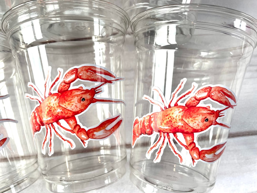 Crawfish Boil Party Cups - Summer Seafood Party Favors - Etsy