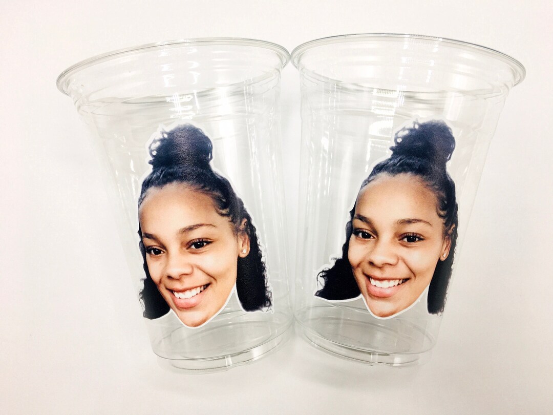 Personalized Photo Birthday Cups, Custom Cups With Face, Face Photo ...