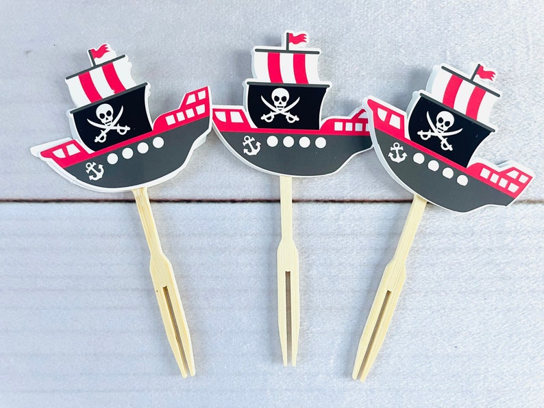 Pirate Party Cupcake Toppers Pirate Cupcake Toppers Pirate - Etsy