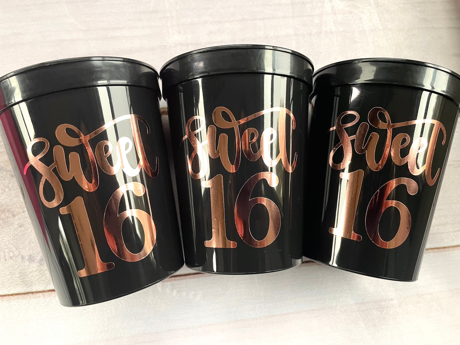 Sweet 16 Party Cups Reusable 16oz Stadium Cups Sweet 16 Favors - Etsy