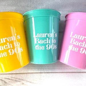 90s Party Cups – Reusable Stadium Cups, Bachelorette Birthday ...
