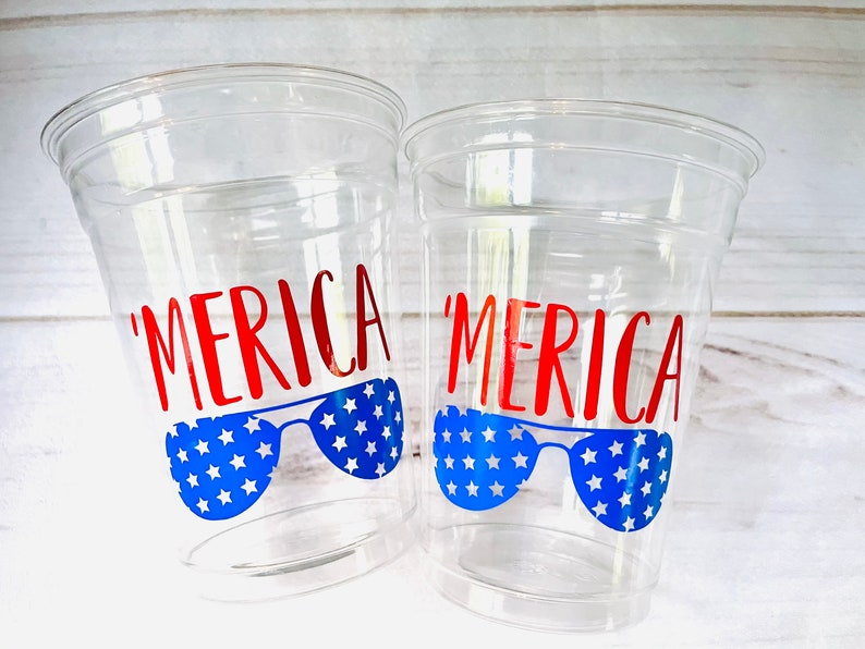 4th of July Party Cups USA Cups Independence Day Party 4th - Etsy