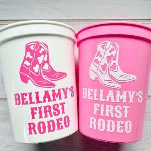 First Rodeo Birthday Cups First Rodeo Party Cups - Etsy
