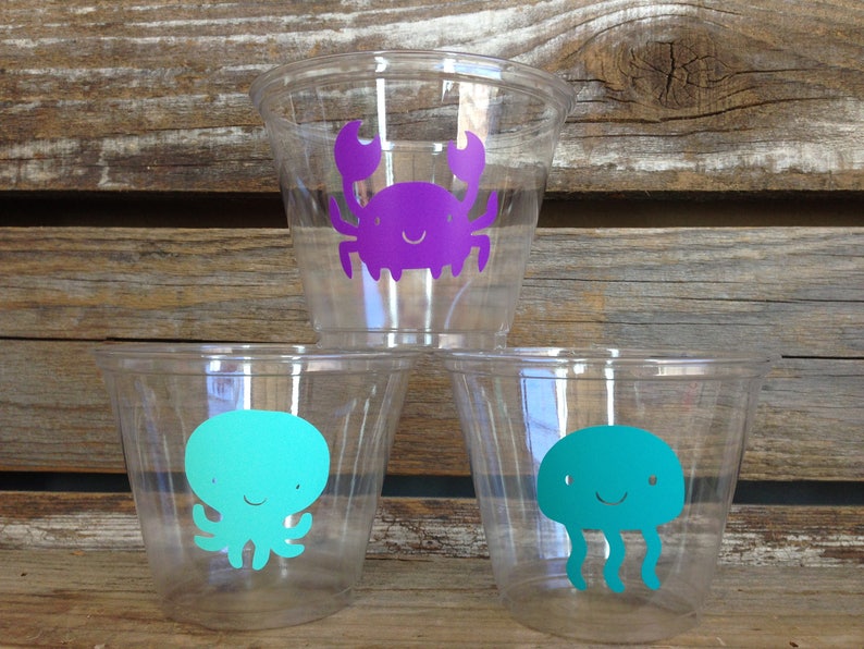 Under the Sea Party Cups Under the Sea Cups Under the Sea | Etsy