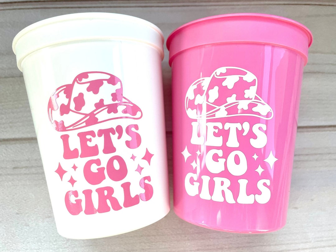Cowgirl Party Cups, Bachelorette Rodeo, Let's Go Girls - Etsy