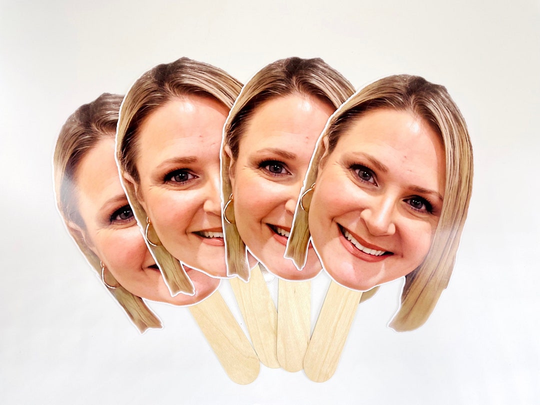 Face on A Stick, Big Head Cutouts, Big Head Face Fan, Bachelorette ...