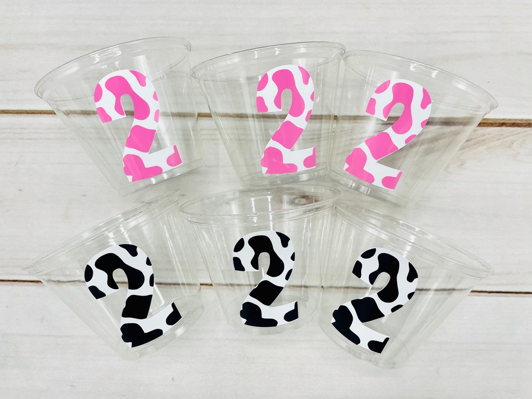 Pink Cowgirl Party, Small Cow Print Cups, Barnyard Birthday Girl, Farm ...