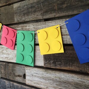 Building Block Party Garland - Building Block Garland Building Block ...