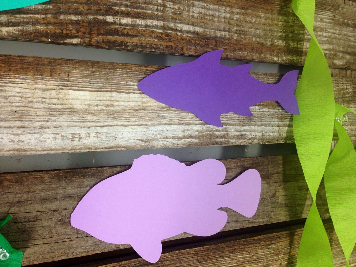 Fishing Party Cutouts Fishing Cutouts Fishing Party - Etsy