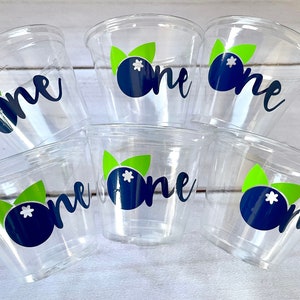 Blueberry Birthday, Blueberry Party Cups - Berry First Birthday ...