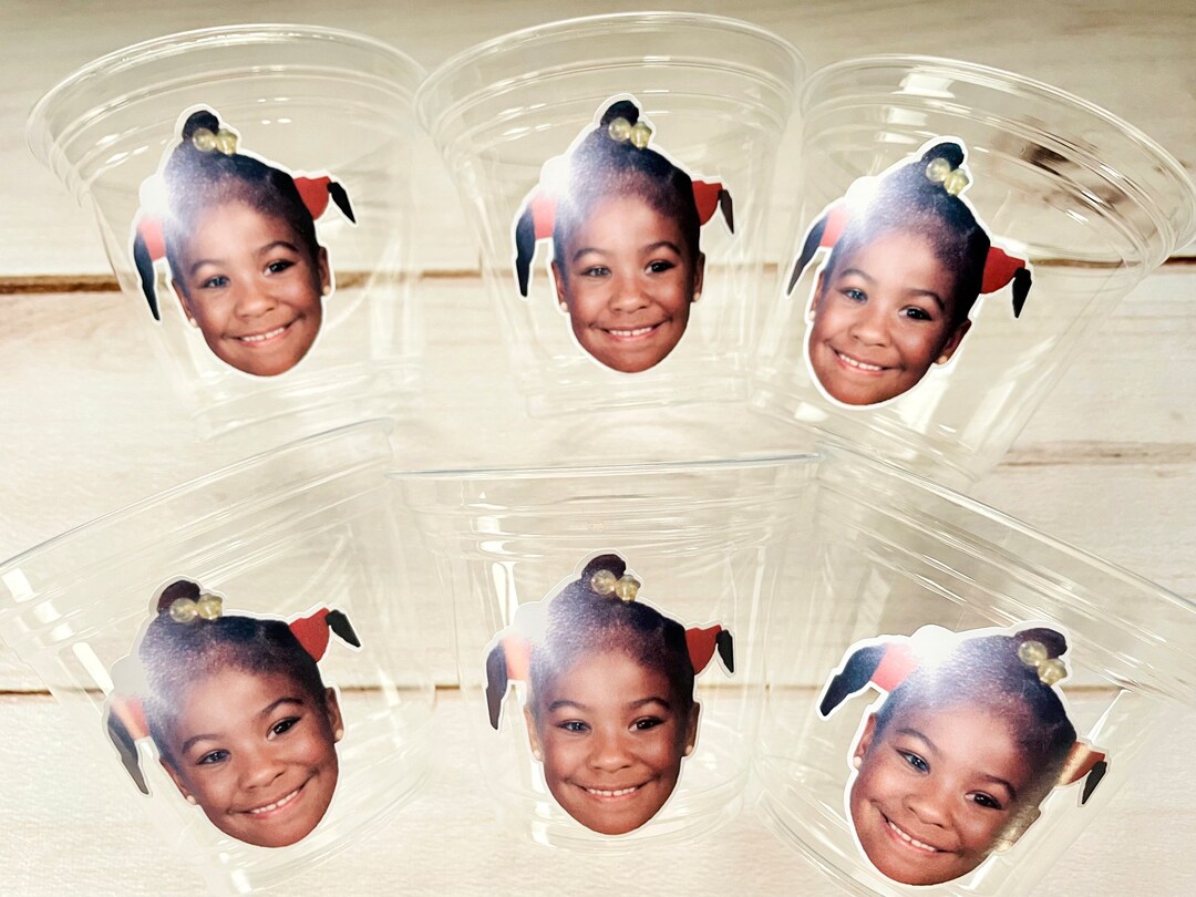 Personalized Photo Birthday Cups, Custom Cups With Face, Face Photo ...