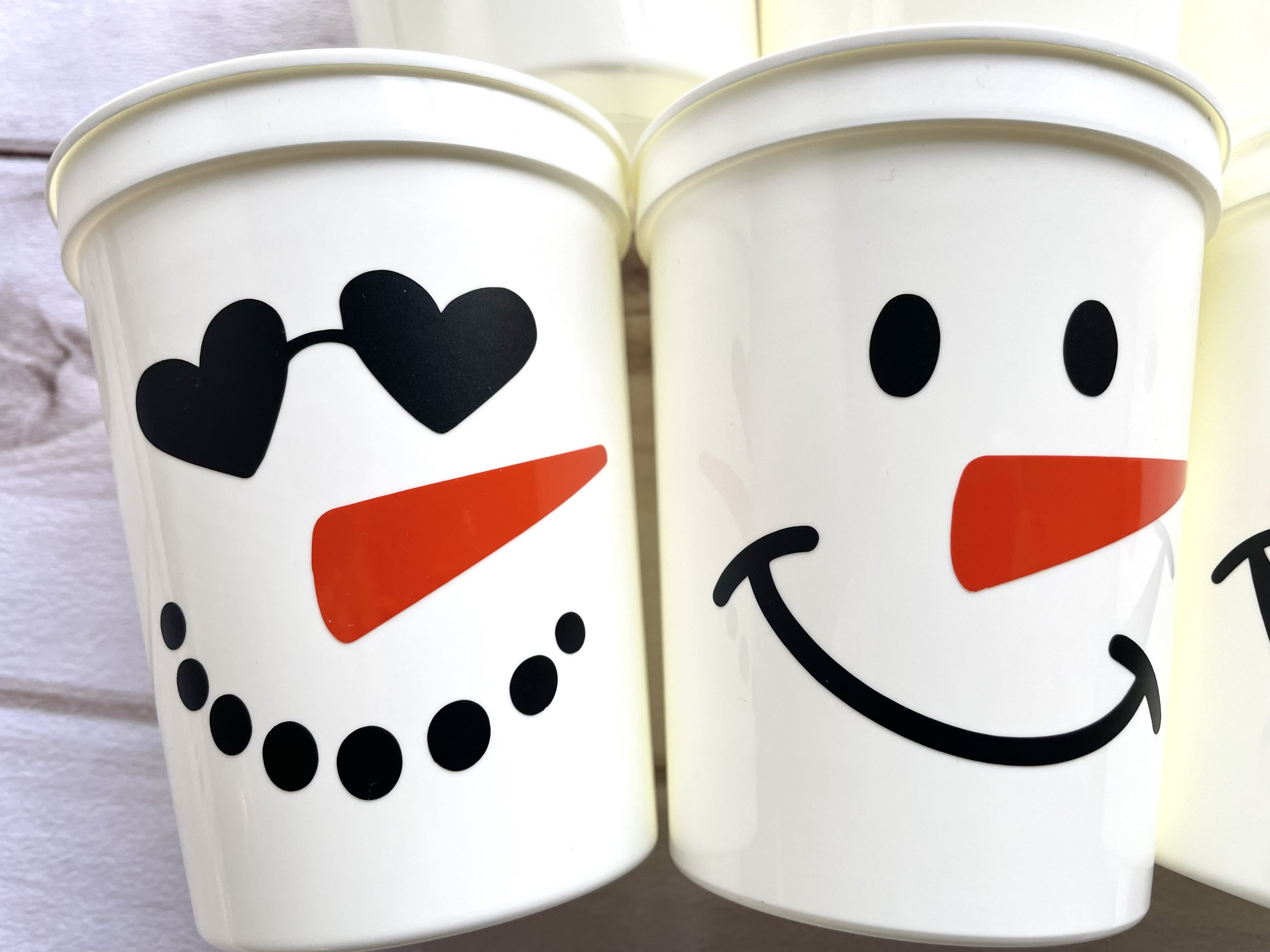 Snowman Party Cups Christmas Party Cups Snowman Party - Etsy