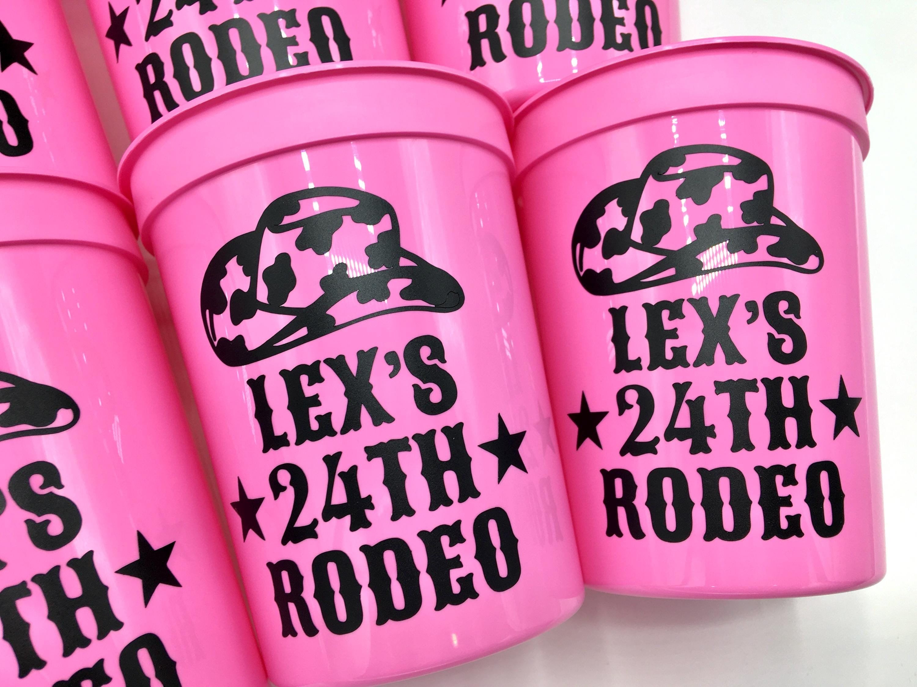 First Rodeo Birthday Party Cups, Personalized Cowboy/cowgirl Cups - Etsy