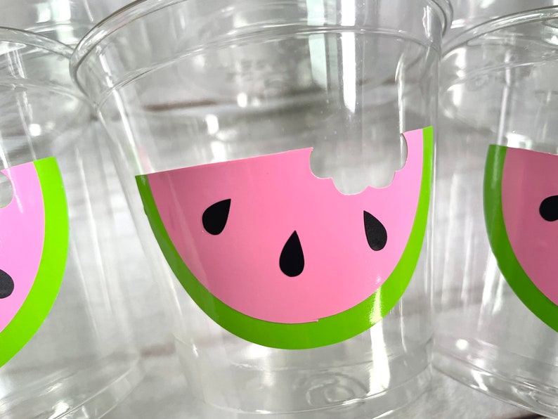 Watermelon Party Cups, Birthday Decorations, Favors, Mini Cups (9 Fl Oz ...