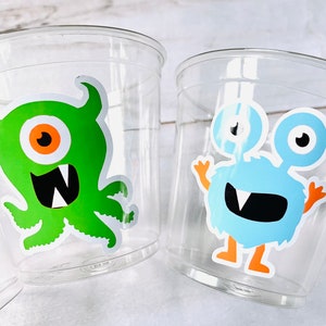 Monster Party Cups - First Birthday, Baby Shower Decorations - Etsy