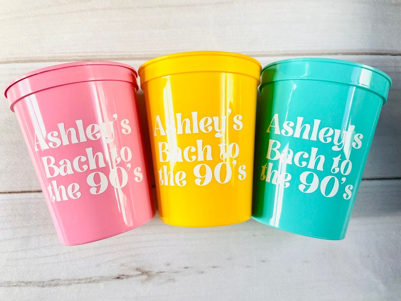 90s Party Cups 90s Party Decorations 90s Bachelorette - Etsy