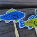 Fishing Party Cupcake Toppers - Fishing Cupcake Toppers Fishing Party ...