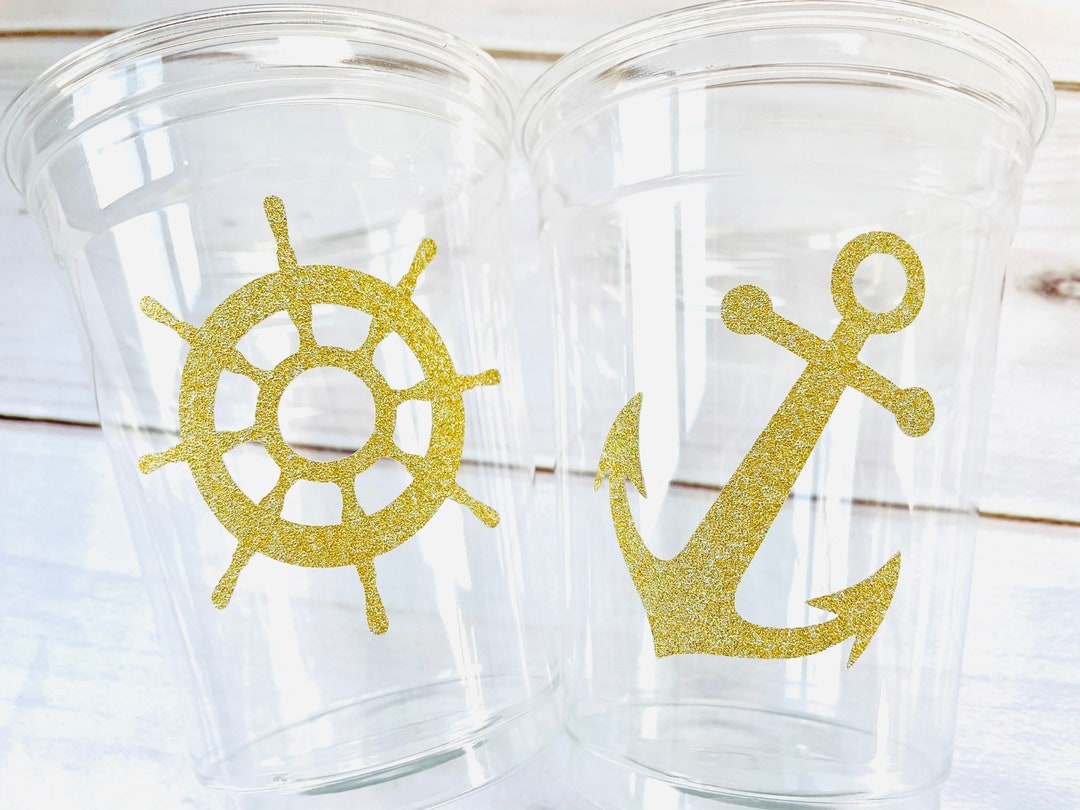 Nautical Party Cups Nautical Cups Nautical Party Decorations Nautical ...